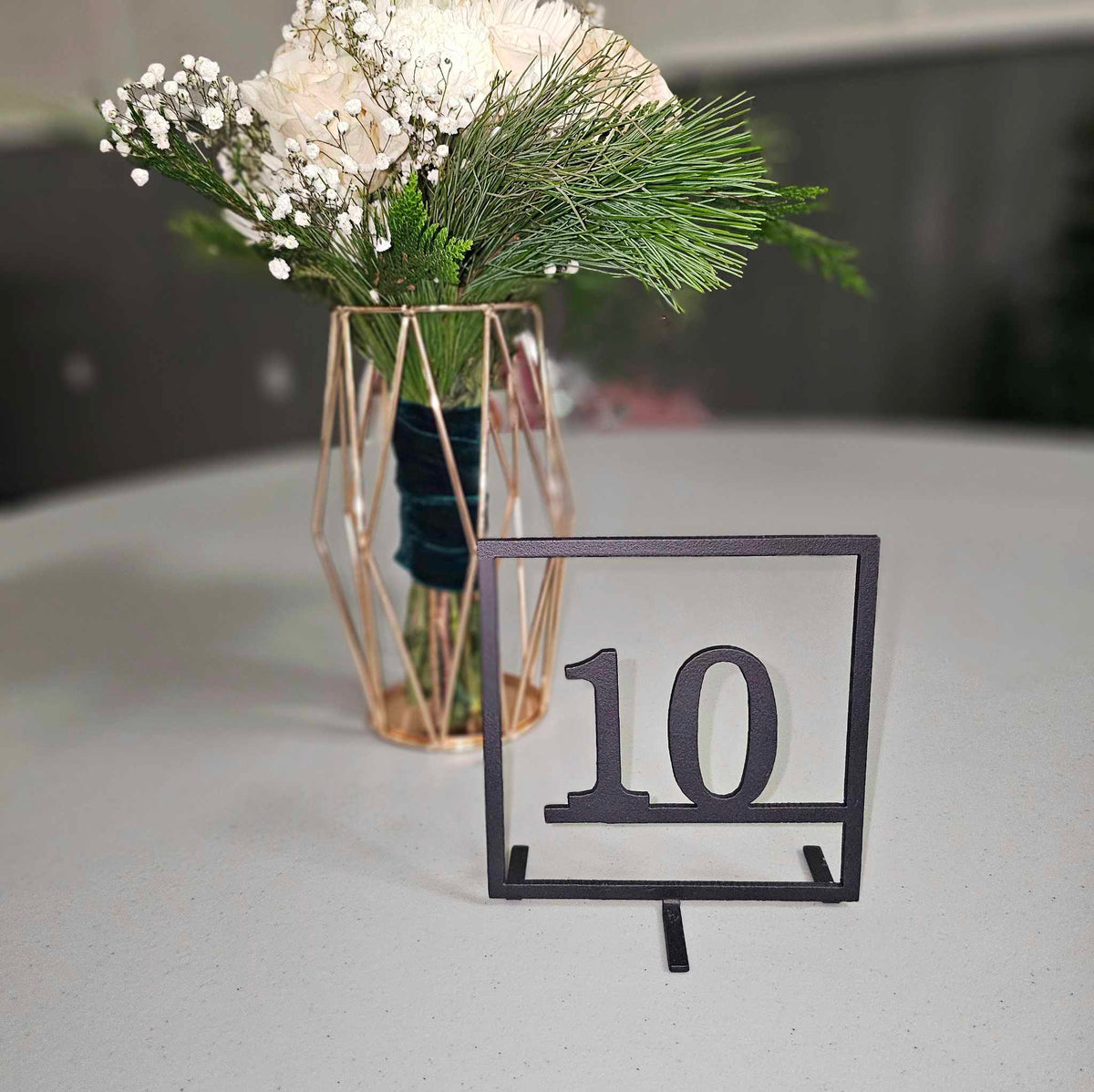 Metal Modern Table Numbers – Wood River Iron Works