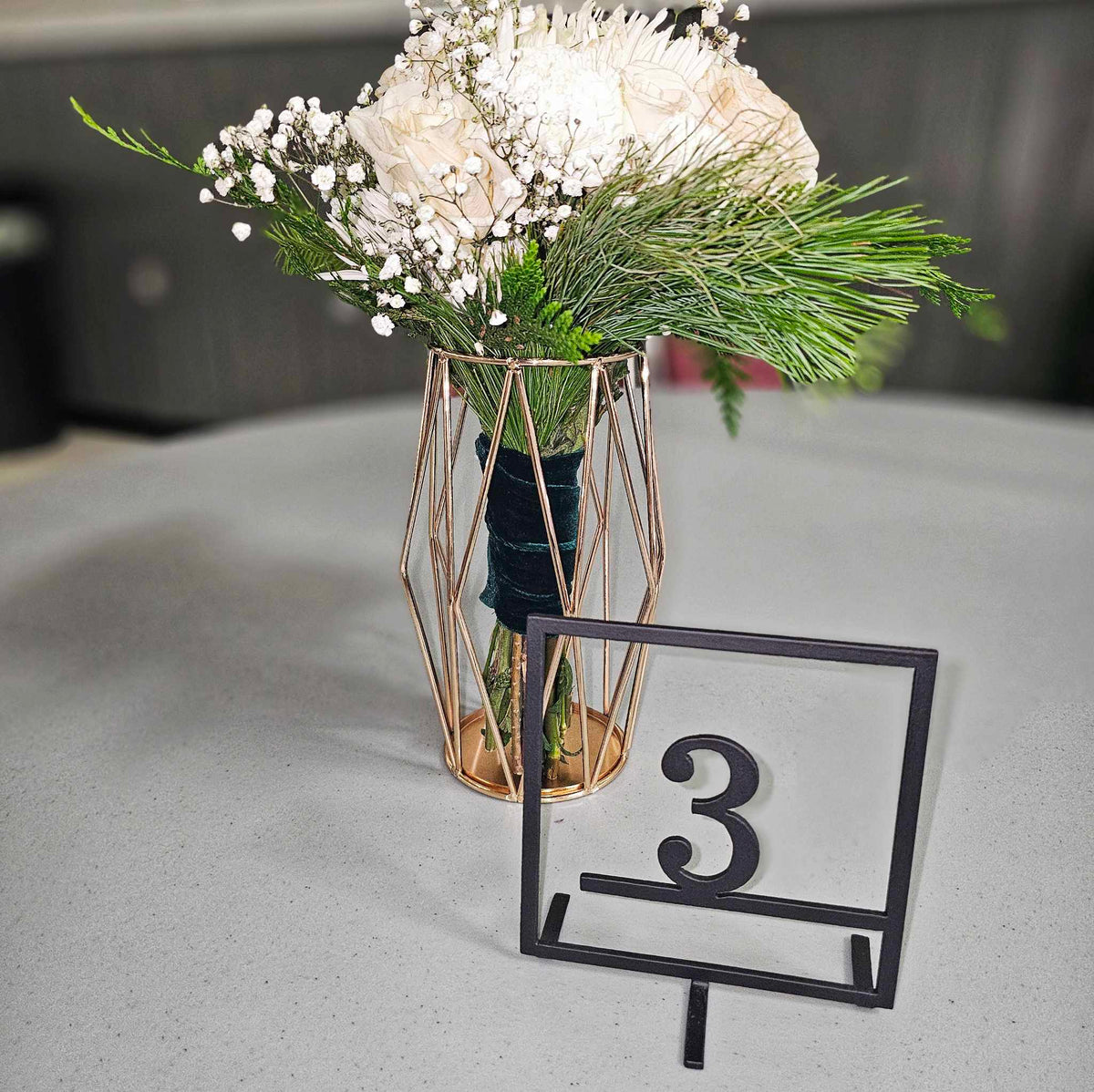 Metal Modern Table Numbers – Wood River Iron Works