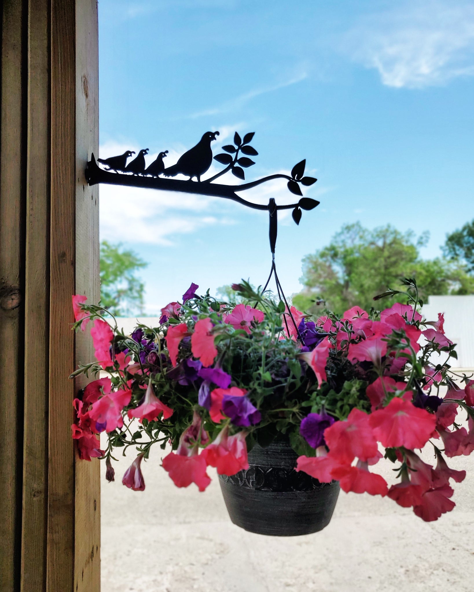 Metal Tree Branch Plant Hanger - Choose a BIRD – Wood River Iron Works