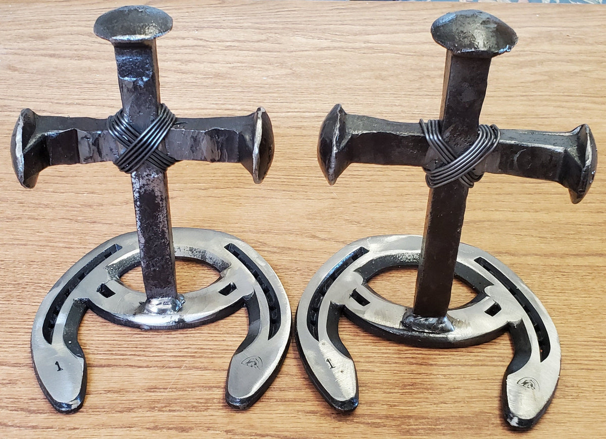 Iron Cross Bookend - Bookend – Wood River Iron Works